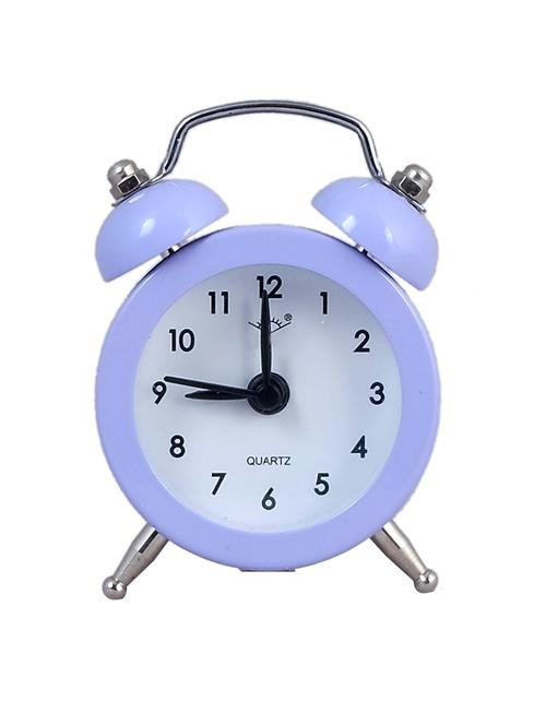 Buy online Lilac Metal Table Alarm Clock from Clocks for Unisex by ...
