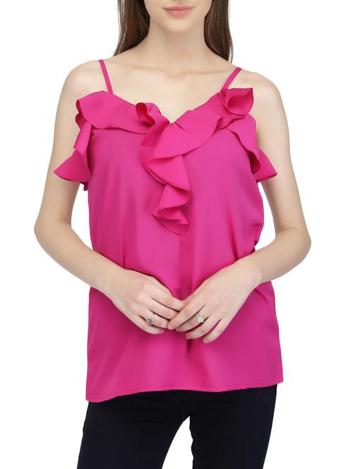 Buy online Women's Straight Shoulder Strap Top from western wear for ...