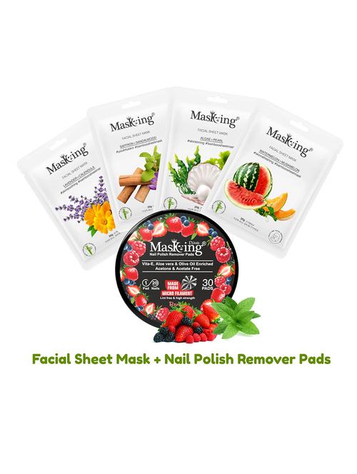 Buy online Masking Bamboo Face Sheet Mask For Refreshing (combo Pack Of ...