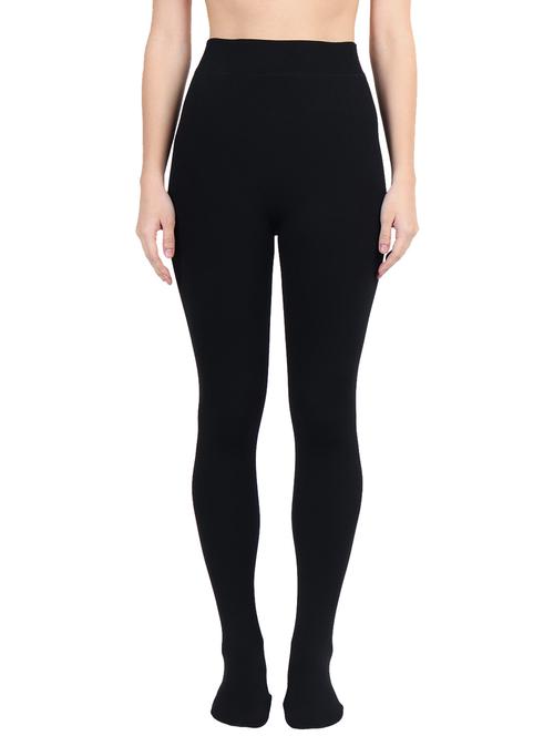 Buy online Women Black Wool Blend Opaque Stocking from girls for Women ...